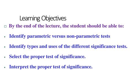 SOLUTION Parametric Versus Non Parametric Tests Studypool