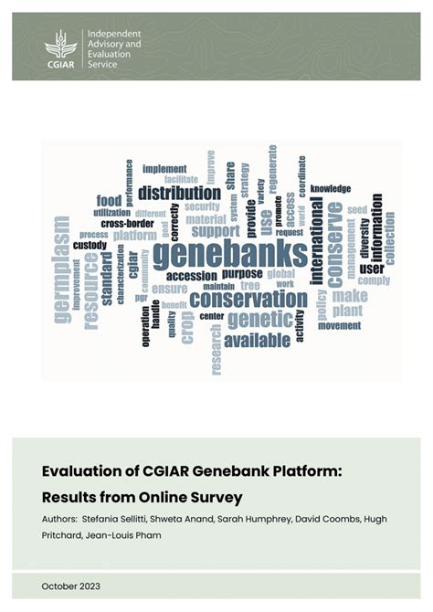 Evaluation Iaes Cgiar Independent Advisory And Evaluation Services