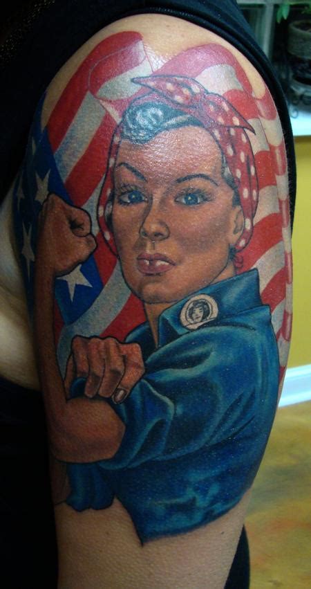 Rosie The Riveter Tattoo Sleeve