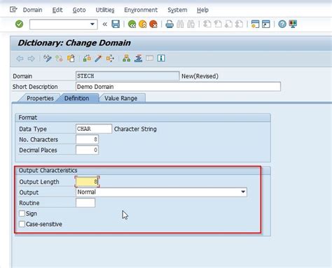How To Create A Domain In SAP