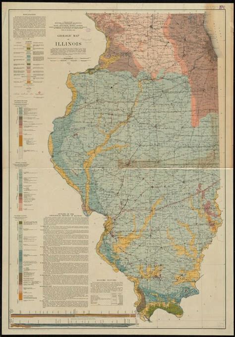 Geologic Map Of Illinois Digital Commonwealth