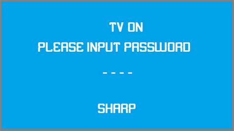 Cara Membuka Password Tv Sharp Tanpa Remot Please Input Password