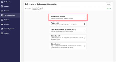 How To Correct A Sales Invoice Allocation Error In Account Transactions Procountor Solo