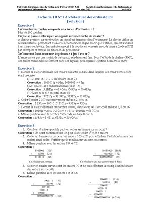 TD 3 Avec Solution TD3 Diagramme De Classes UML TD3 Diagramme