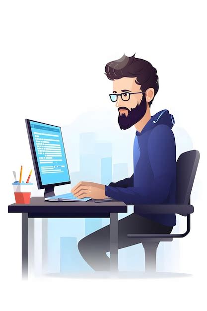 Premium AI Image Computer Programmer Web App Programming Technology