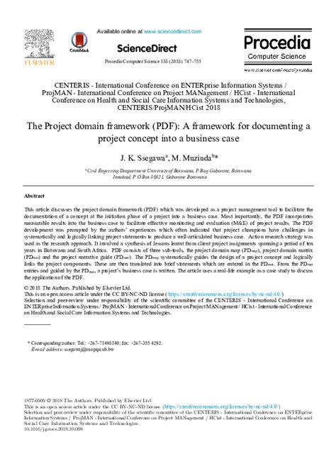 pdf the project domain framework pdf a framework for documenting a
