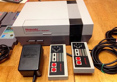 Original Nintendo Nes System Console Bundle Lot W 4 Games 1791670492