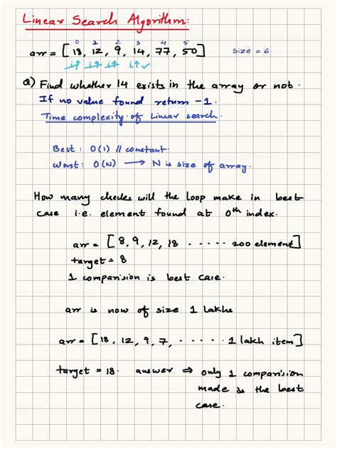 Linear Search Algorithm Pdf