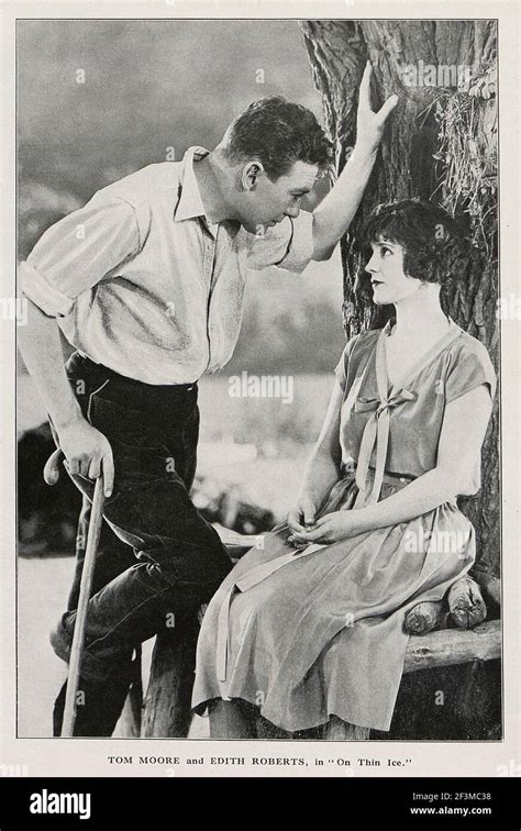 Tom Moore And Edith Roberts In On Thin Ice 1925 Thomas J Tom
