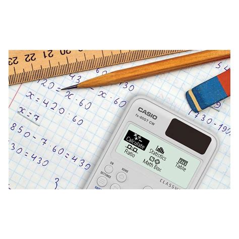 Casio Classwiz Gcse Scientific Calculator Dual Powered 290 Functions White Buysbest