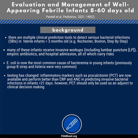 Febrile Infants Ages 8 60 Days Old Aap Guidelines Foamcast