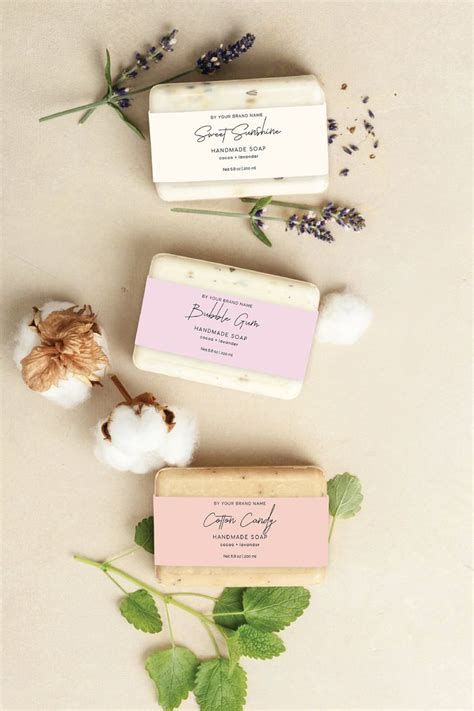 Custom Soap Label Sticker Soap Bar Wrap Label Soap Label Printable Bar