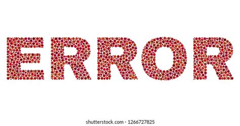 Vector Dot Error Text Isolated On Stock Vector Royalty Free 1266727825