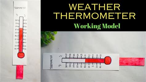 Weather Thermometer School Project Weather Thermometer Working