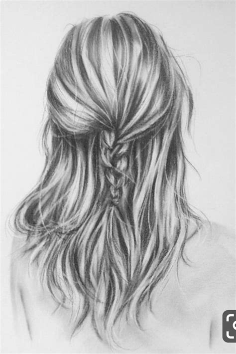 Рисунок длинные волосы 48 фото