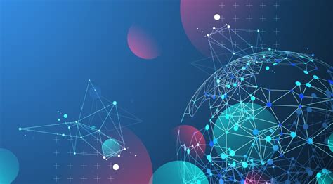 Global Network Connection Background Royalty Free Vector