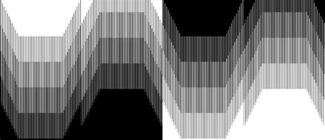 수직선과 육각형이 있는 추상 미술 기하학적 배경 선과 전환이 있는 착시 현상 흰색 배경에 검은색 선이 있고 검은색 면에 흰색