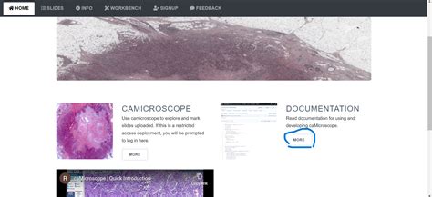 Navbar Not Displaying In Documentation Page Issue Camicroscope CaMicroscope GitHub