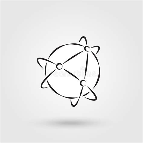 Global Technology Or Social Network Icon Stock Vector Illustration Of Sign Links 47564740