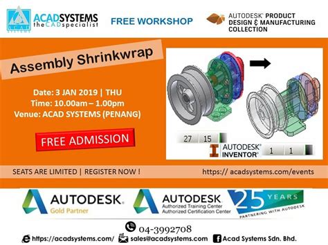 [pg] autodesk inventor assembly shrinkwrap workshop acad systems