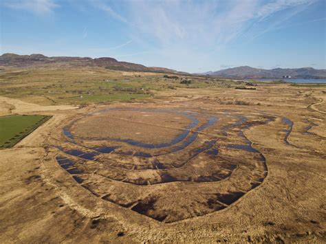 Natural Resources Wales First Ever Peatland Restoration At Trawsfynydd Captured By Drone