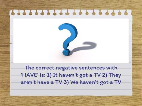 Have Has Got Affirmative Interrogative And Negative Flashcards