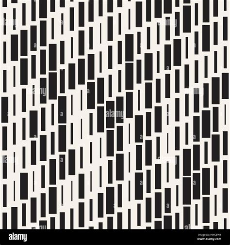 vector seamless black and white irregular dash rectangles grid pattern
