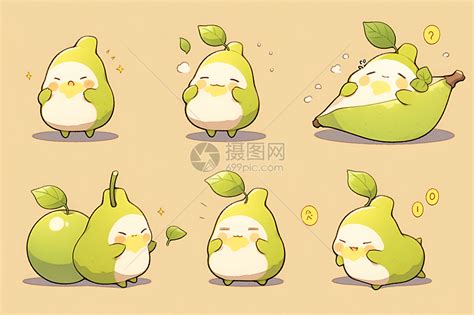 迷你可爱的梨子插图插画图片下载 正版图片600938980 摄图网