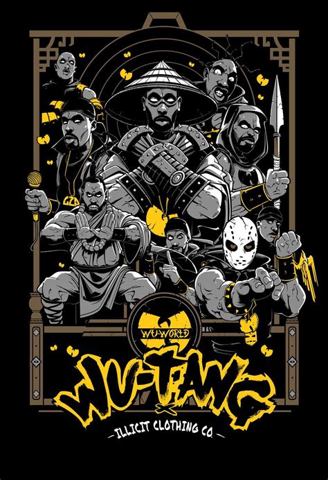 Wu Tang Illicit Clothing Co Hip Hop Artwork Hip Hop Art Wu Tang