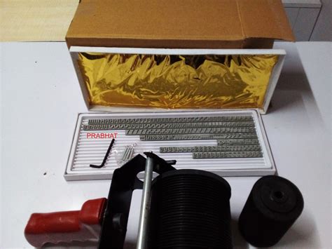 prabhat handy batch code roller letter size 14mm prabhat rubber