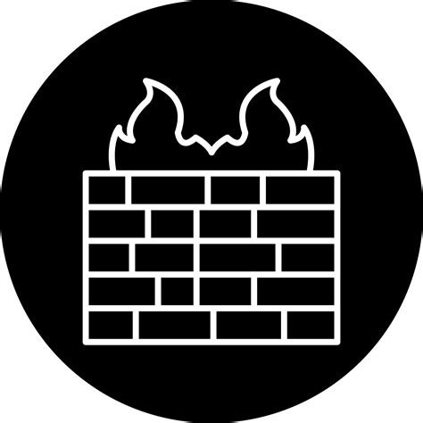 Firewall Vector Icon Style 22553202 Vector Art At Vecteezy