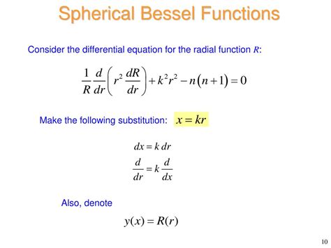 Spherical Bessel Functions Ppt Download