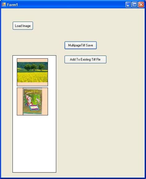Save Images Into A Multi Page TIFF File Or Add Images To An Existing TIFF File CodeProject