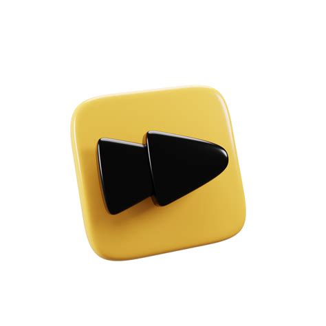 3d Rendering Social Media Fast Forward Button Icon Multimedia Button Icon Concept 41503577 Png