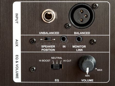 Audio Connection Control Panel Stock Photo Image Of Connection Link