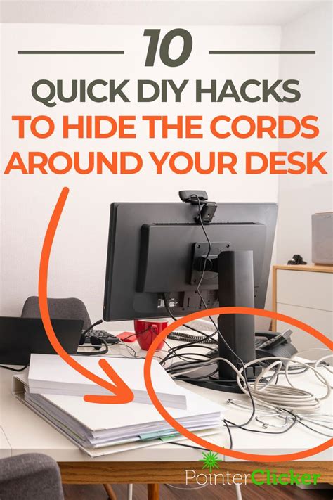 10 Diy Desk Cable Managmenet Hacks To Hide Cords For A Cleaner Workspace And Computer Setup In