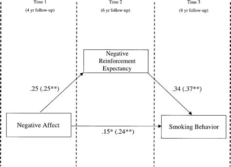 Path Diagram Estimating The Relations Among Negative Affect Negative
