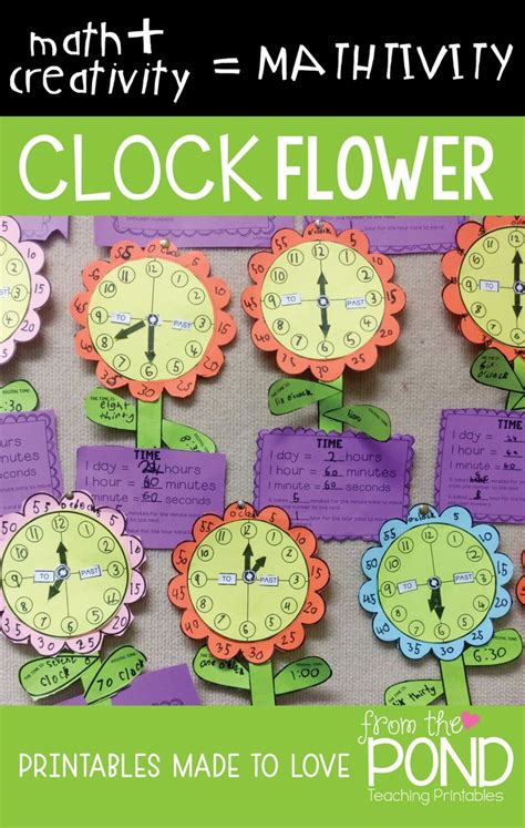 Telling Time Clock Craft Flower Preschool Letter Crafts Clock Craft Math Crafts