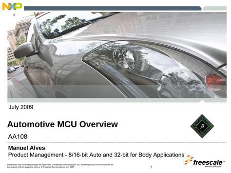 Pdf Automotive Mcu Overview Nxp Semiconductors Micro Analog