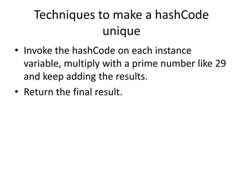 Java Equals HashCode Contract PPT