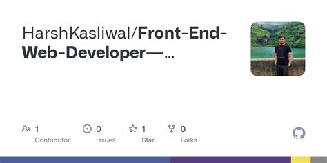 Github Harshkasliwal Front End Web Developer Internship