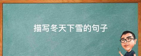 描写冬天下雪的句子 业百科