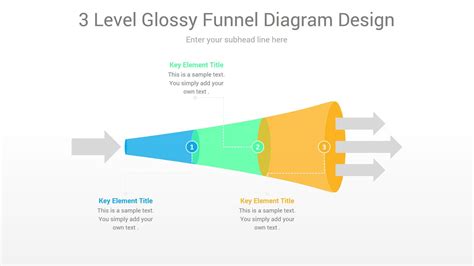 Level Glossy Funnel Diagram Design