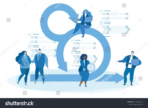 Agile Project Management Vector Illustration Web Stock Vector Royalty Free