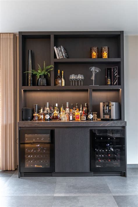 Bar Kast Met Wijnklimaatkasten Huisbar Ontwerpen Koffiebar Thuis Keuken Met Bar
