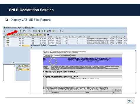 Sni E Declaration SAP Extractor For Poland V1 0 PPT