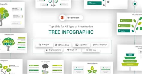 Tree Infographic Powerpoint Template Incl Growth And Sustainability Envato