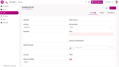 Creating Lists Navigator365