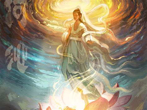 封神榜人物插画 慈航道人 何沁 站酷ZCOOL