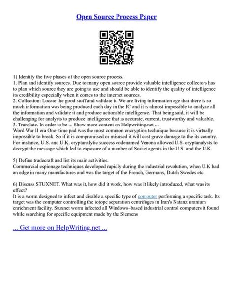 Open Source Process Paper Pdf Internet Computing